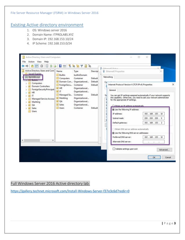 File Server Resource Manager Fsrm In Windows Server 2016 Pdf