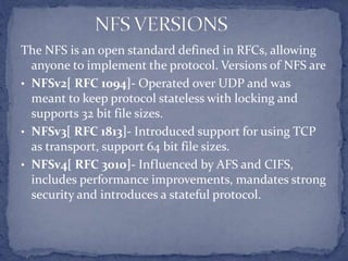 File service architecture and network file system | PPT