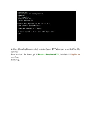 File server on using cisco packet tracer | PDF