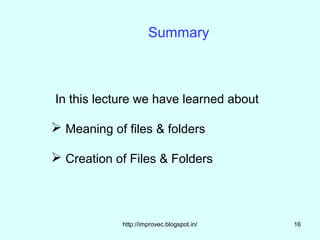 Files & folders.38 | Computing | Technology & Computing