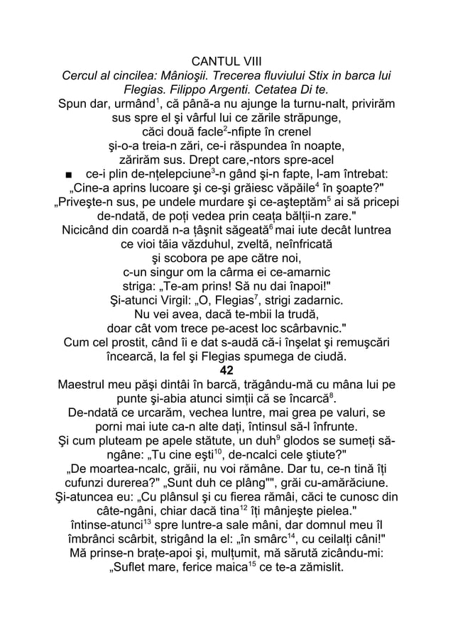 Dante Alighieri- Divina comedie-Infernul | PDF