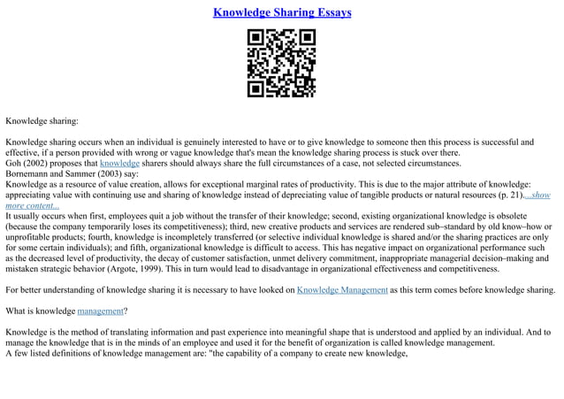 File Sharing Essay | PPT