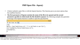 Files in php | PPTX