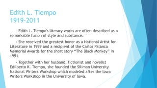 The National Artists of the Philippines for Literature | PPTX