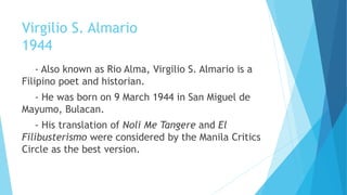 The National Artists of the Philippines for Literature | PPTX