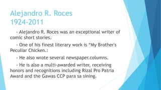 The National Artists of the Philippines for Literature | PPTX