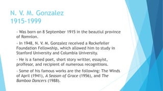 The National Artists of the Philippines for Literature | PPTX