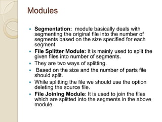 File splitter and joiner | PPTX | Operating Systems | Computer Software ...