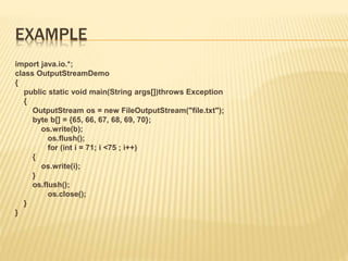 Files streams.. | PPT