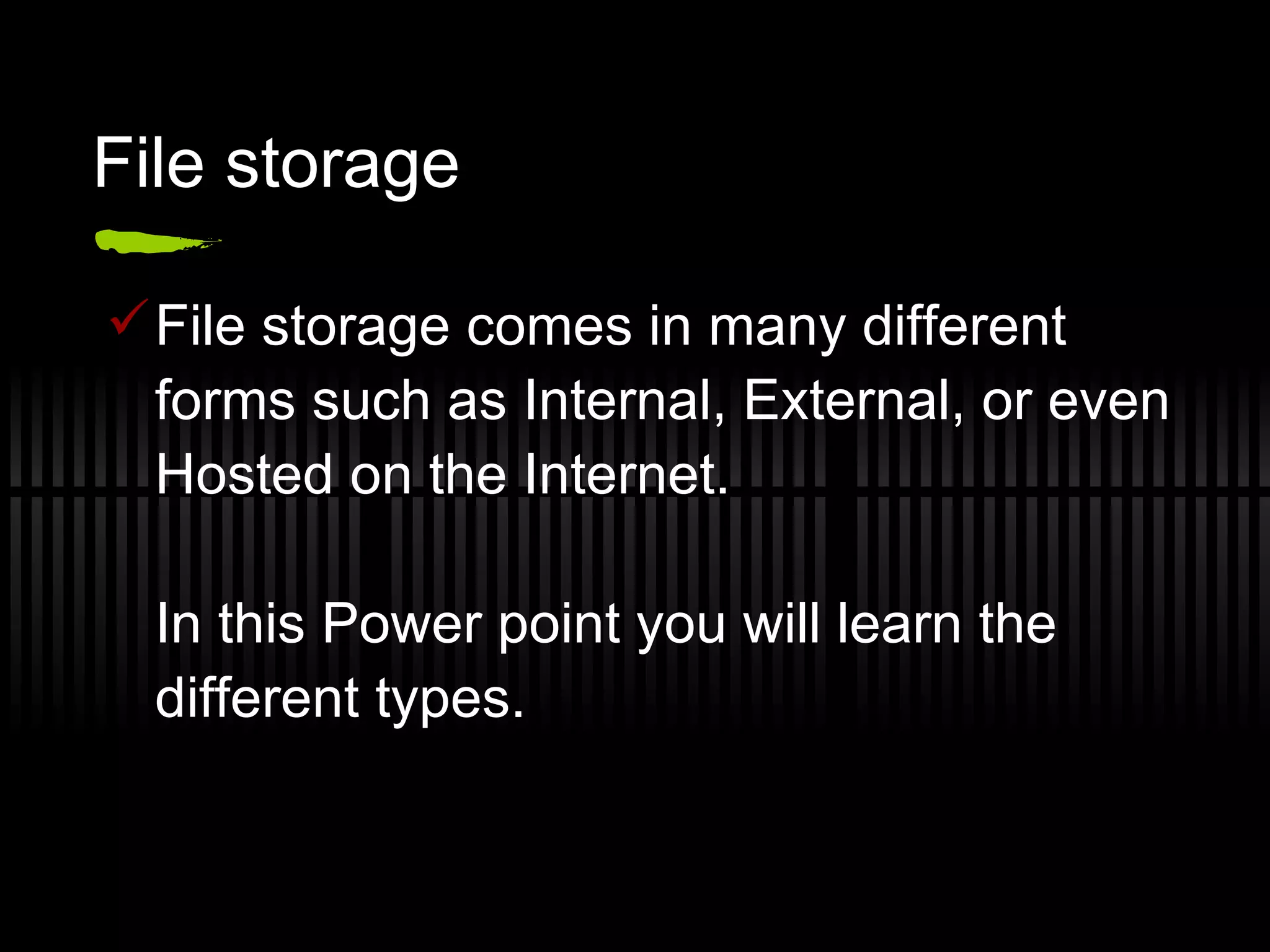 File storage | PPT