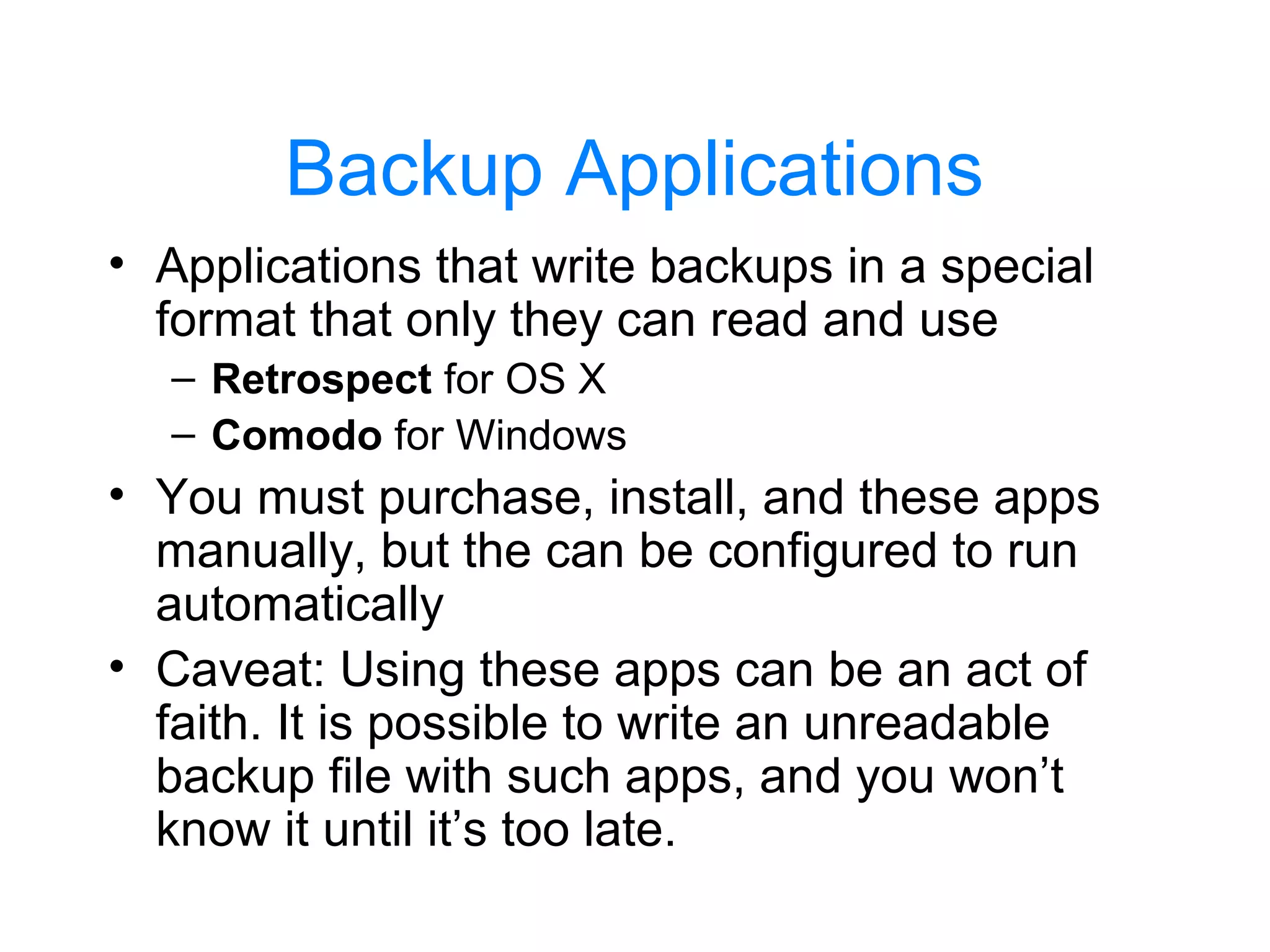 File storageandbackupsystems | PPT