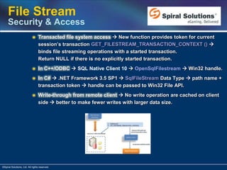 ISUG 113: File stream | PPT