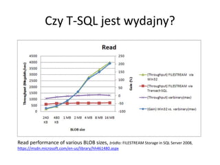 O co chodzi z FILESTREAM? | PPTX | Databases | Computer Software and Applications
