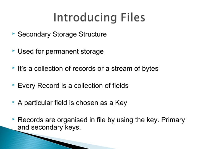 File structures | PPT