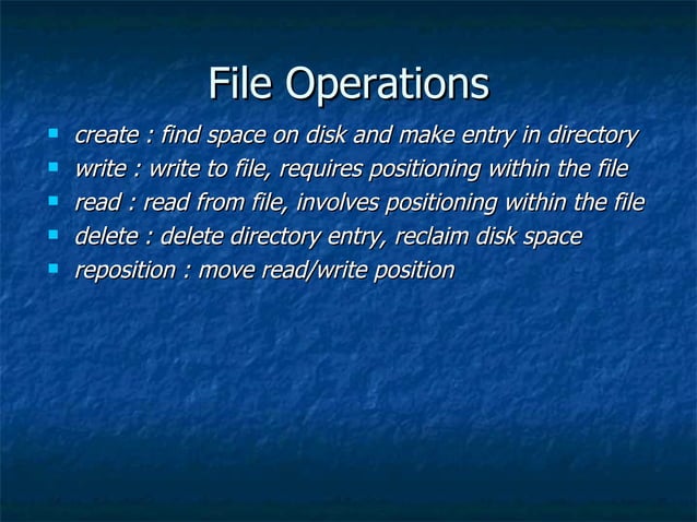 File system | PPT | Operating Systems | Computer Software and Applications