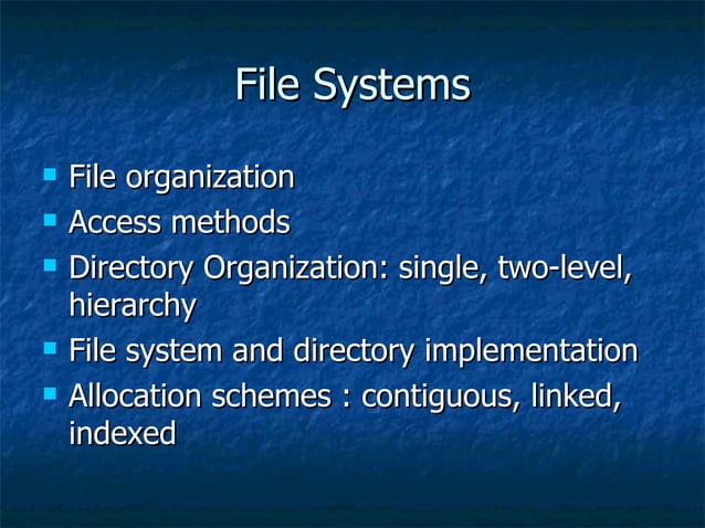 File system | PPT