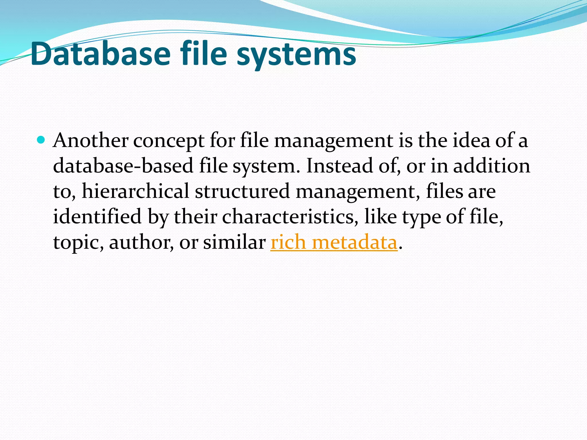 File system Os | PPTX