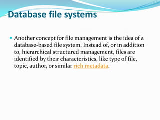 File system Os | PPTX