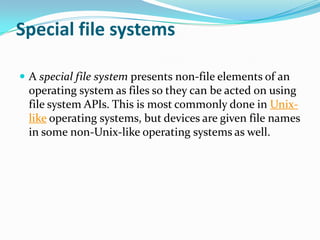 File system Os | PPTX