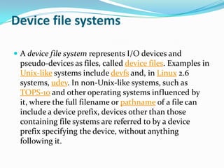 File system Os | PPTX