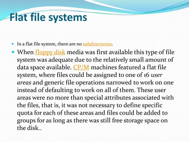 File system Os | PPTX | Operating Systems | Computer Software and ...