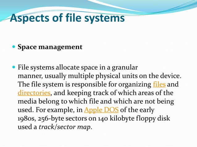 File system Os | PPTX | Operating Systems | Computer Software and ...