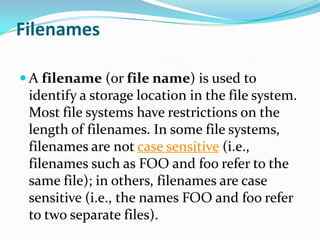File system Os | PPTX