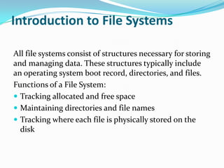File system Os | PPTX