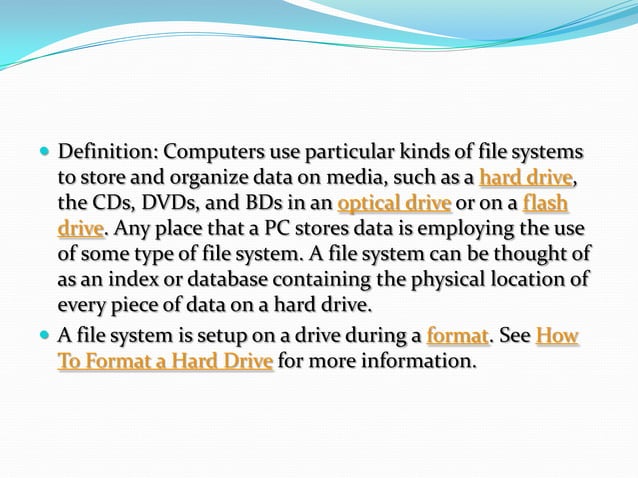 File system Os | PPTX | Operating Systems | Computer Software and ...