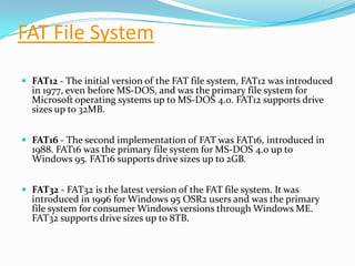 File system Os | PPTX