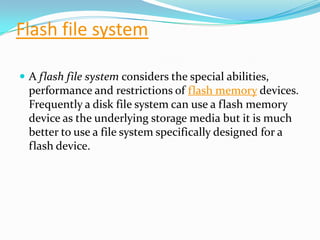 File system Os | PPTX