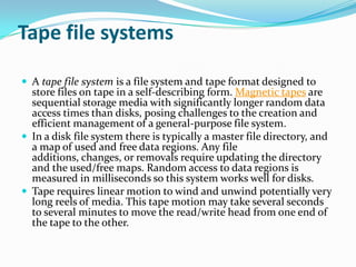 File system Os | PPTX
