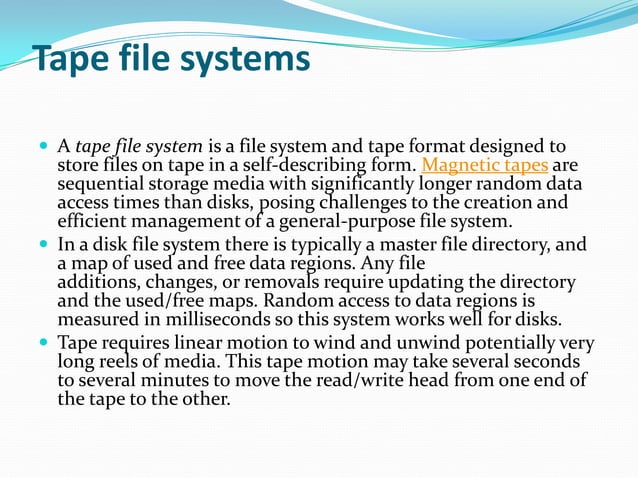 File system Os | PPTX | Operating Systems | Computer Software and ...
