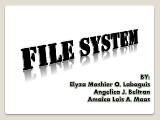 File system. | PPTX