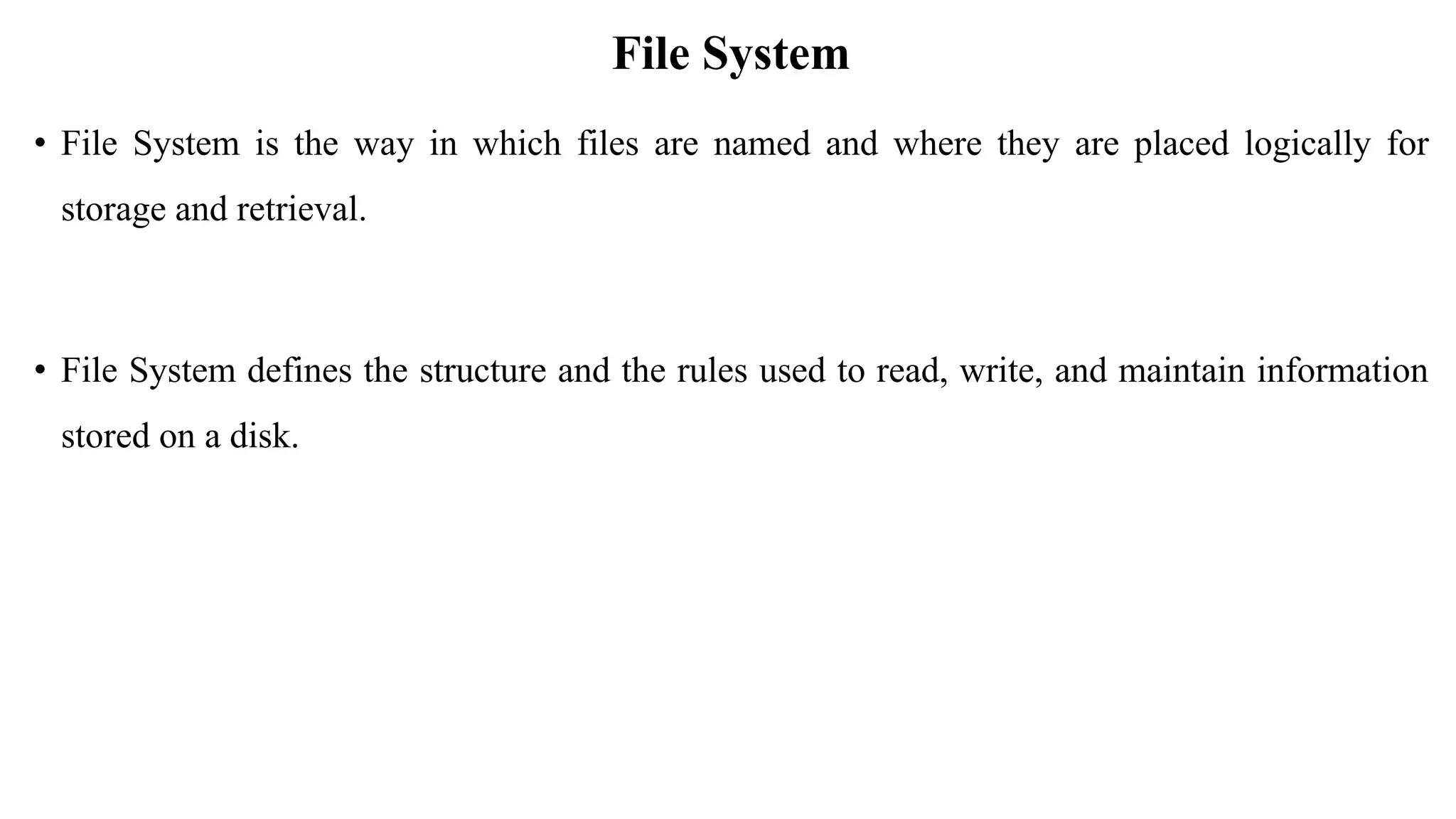 File system | PPT