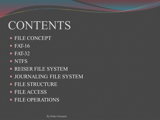 File system | PPT