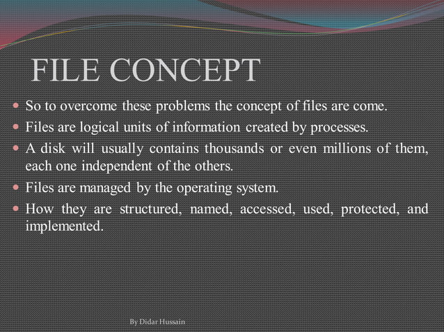 File system | PPT