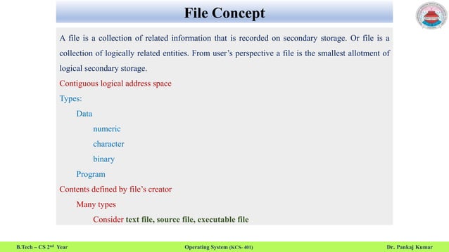 Operating System - File system | PPT