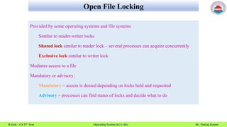 Operating System - File system | PPTX | Operating Systems | Computer Software and Applications