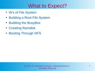 Details on Root Filesystem in Embedded Linux | PDF