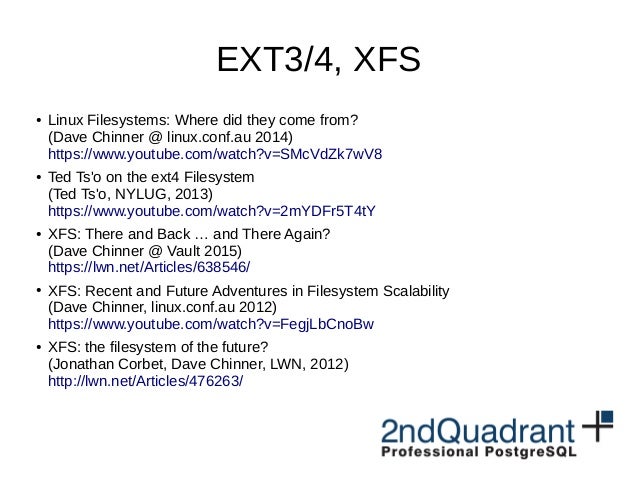 Postgresql On Ext4 Xfs Btrfs And Zfs 