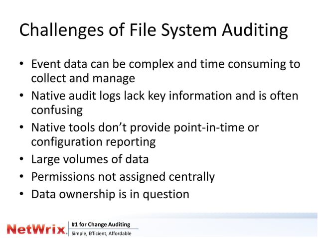 File system auditing who accessed what files and where | PPT