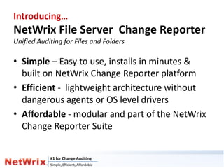 File system auditing who accessed what files and where | PPT
