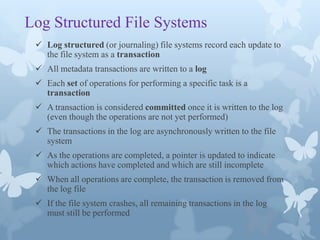File system implementation | PPTX