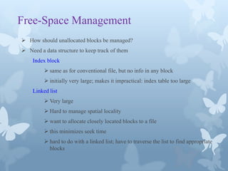 File system implementation | PPTX
