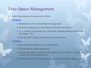 File system implementation | PPTX