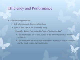 File system implementation | PPTX