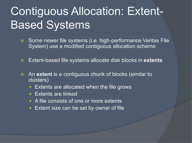 File System Implementation.pptx | Data Storage and Warehousing | Computing