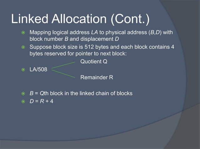 File System Implementation.pptx | Data Storage and Warehousing | Computing