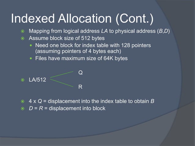 File System Implementation.pptx | Data Storage and Warehousing | Computing